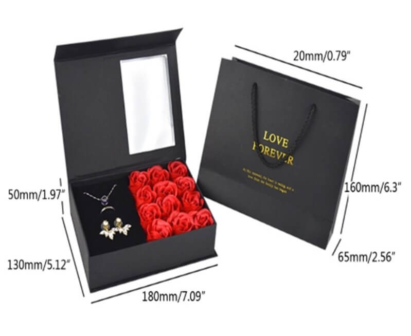 12-RED ROSE PETALS JEWELLERY GIFT BOX Rising Shine Jewellery & Gifts ...