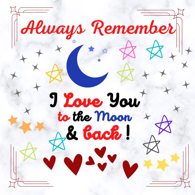 TO THE MOON- Message Card Rising Shine Jewellery & Gifts|Unique Gift ...