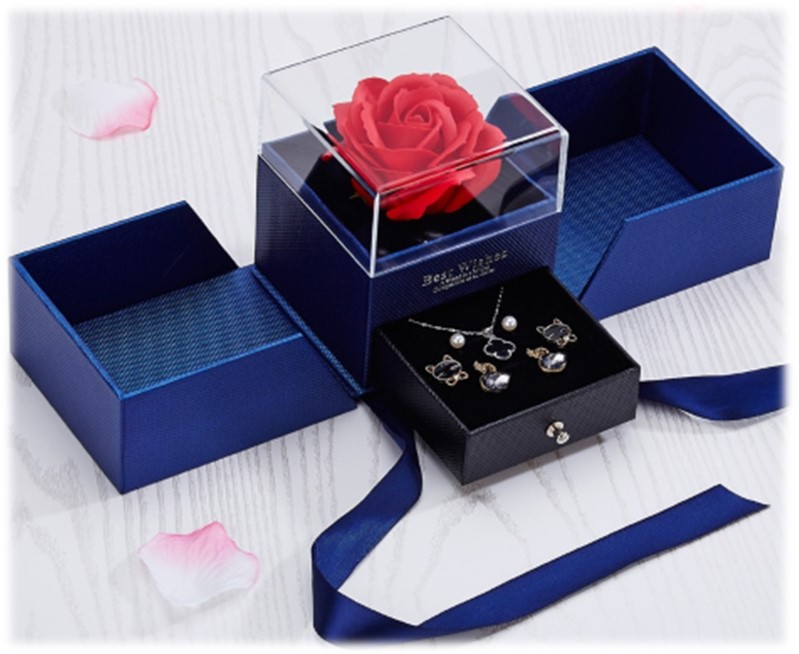 RED ROSE 'DELUXE' JEWELLERY BOX Rising Shine Jewellery & Gifts|Unique ...